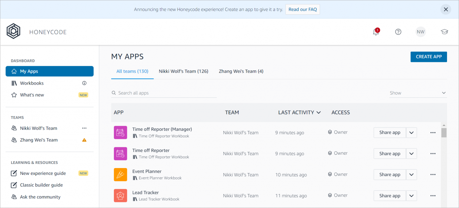 Building no-code apps on AWS with Amazon Honeycode - Jefferson Frank